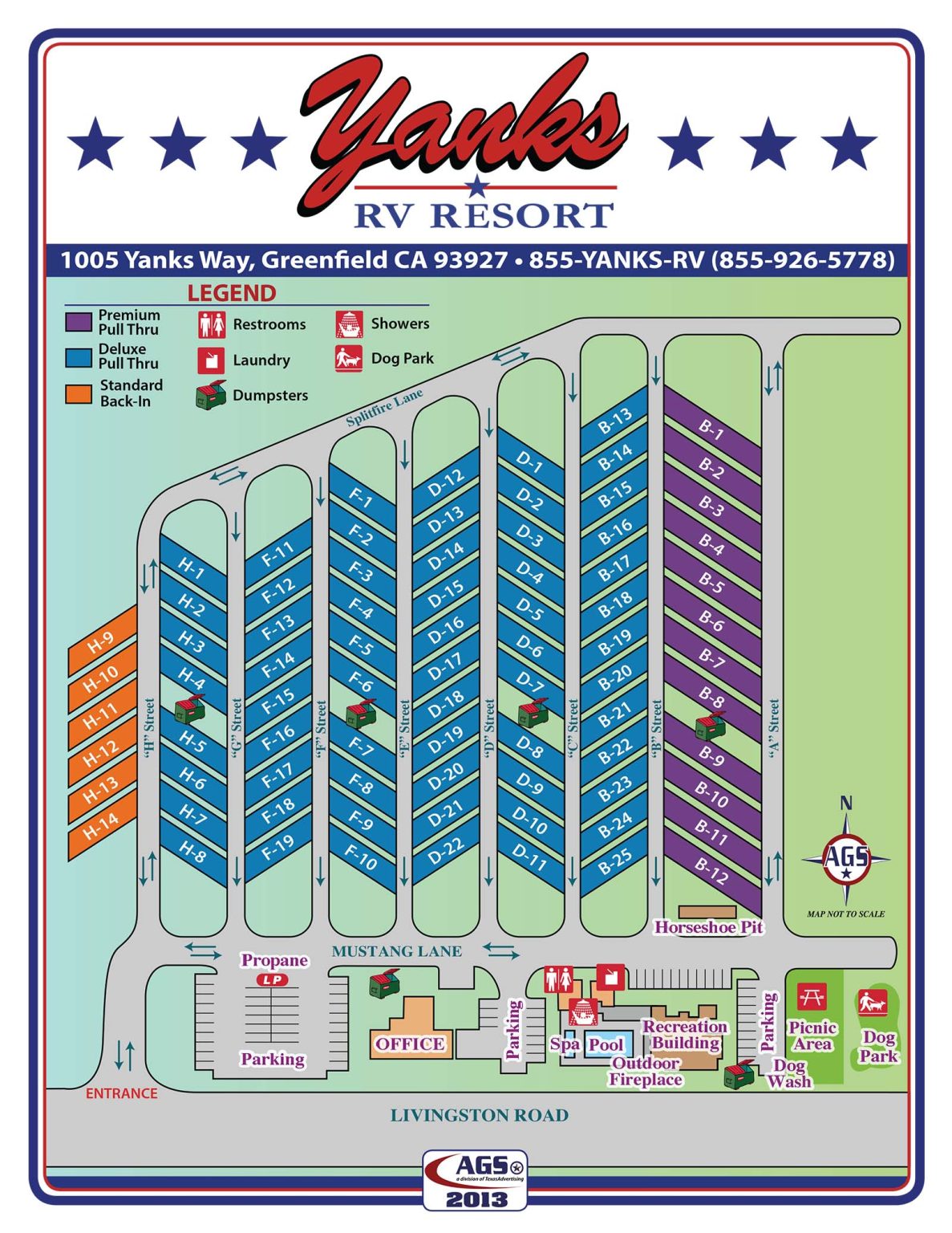 YanksRV_Site map-Front - Yanks RV Resort